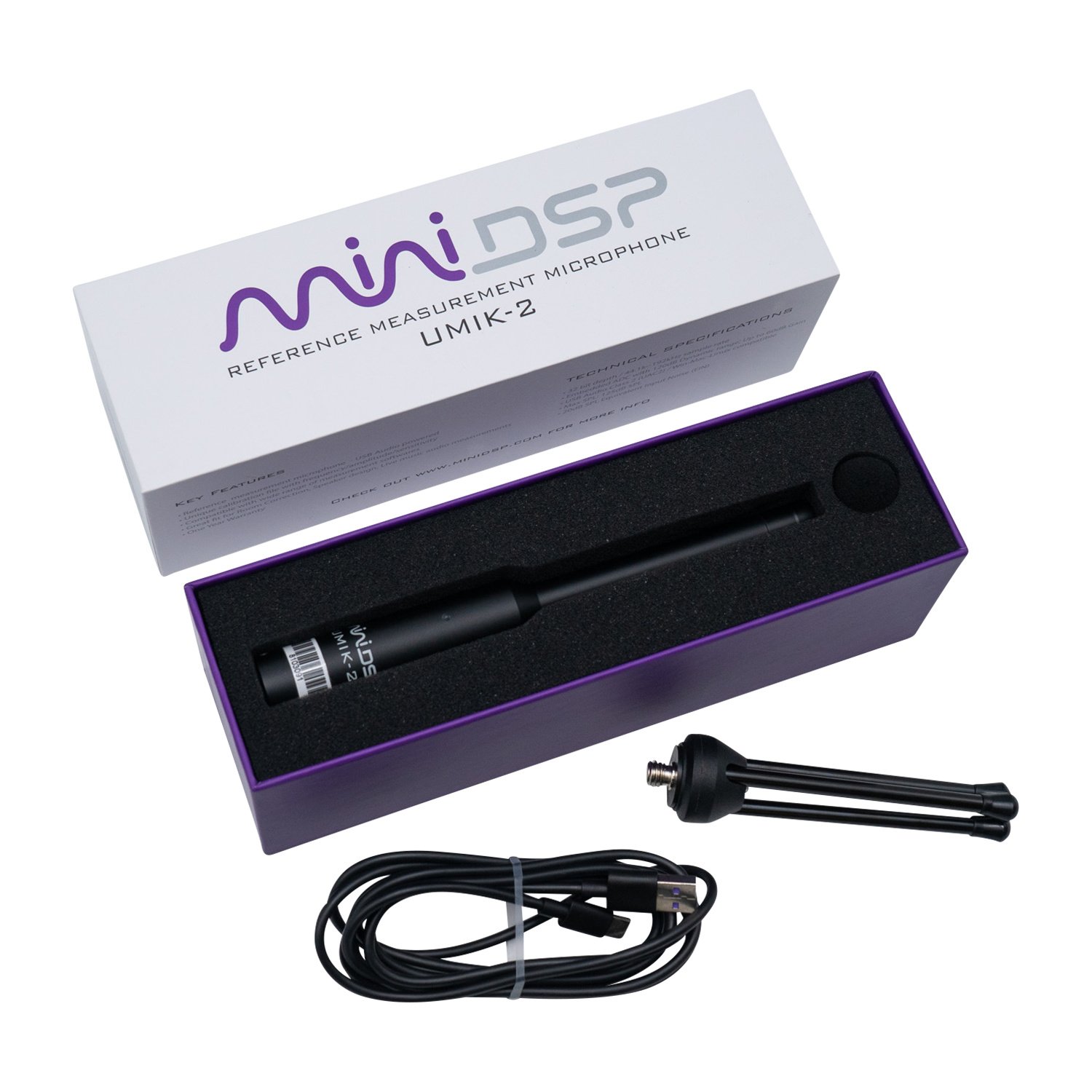 miniDSP UMIK-2 USB Reference Measurement Microphone - AudioStatus